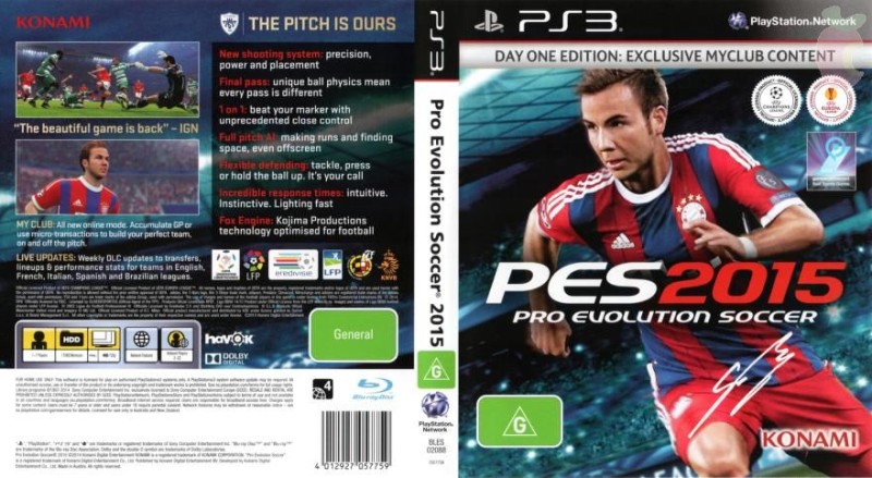 [PS3 Games] – Pro Evolution Soccer 2015 (PES 2015) – LionDK Homepage
